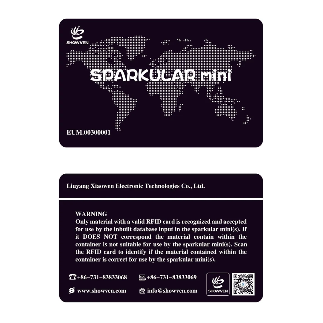 Tarjeta chispa fría (sparkular) Showven 5 minutos – SKYLED